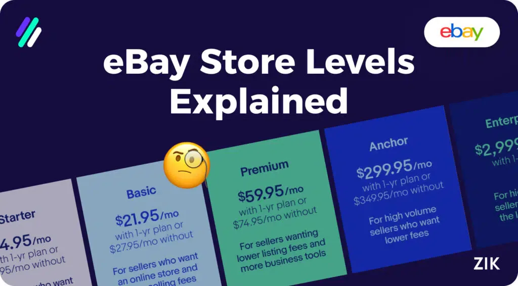 eBay Store Levels: Subscription Plans Explained - ZIK Analytics' Blog