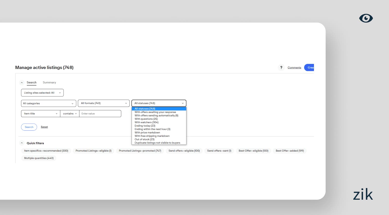 How to Send Offers to Watchers on eBay - ZIK Analytics' Blog